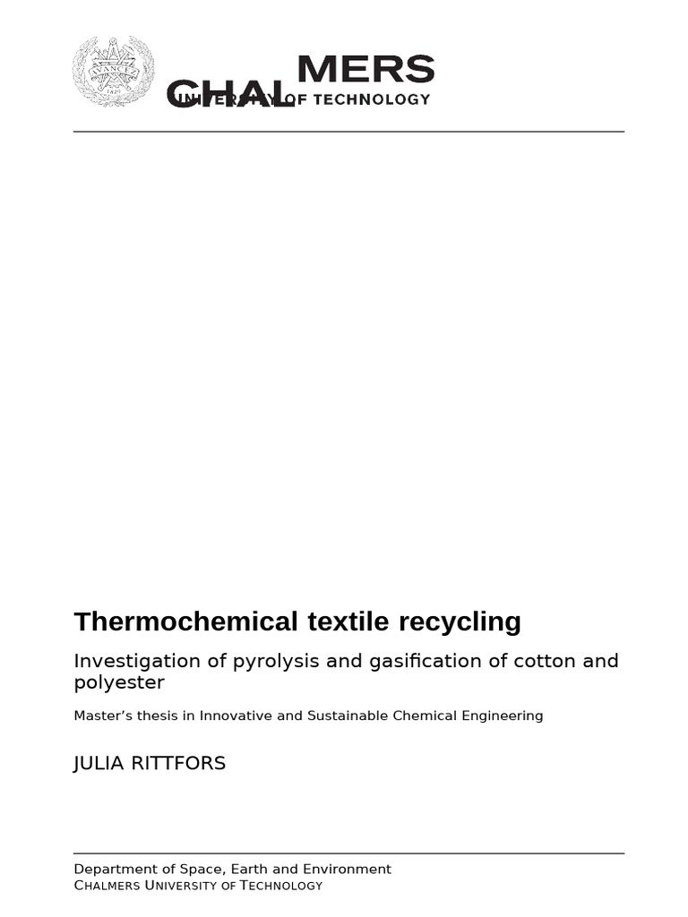 Master Thesis Julia Rittfors | PDF | Textiles | Chromatography