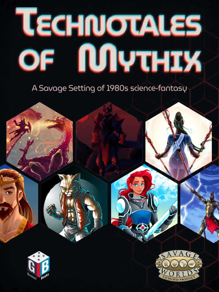 Savage Worlds RPG GRA Adventure Edition Technotales of Mythix A UmOPwy ...