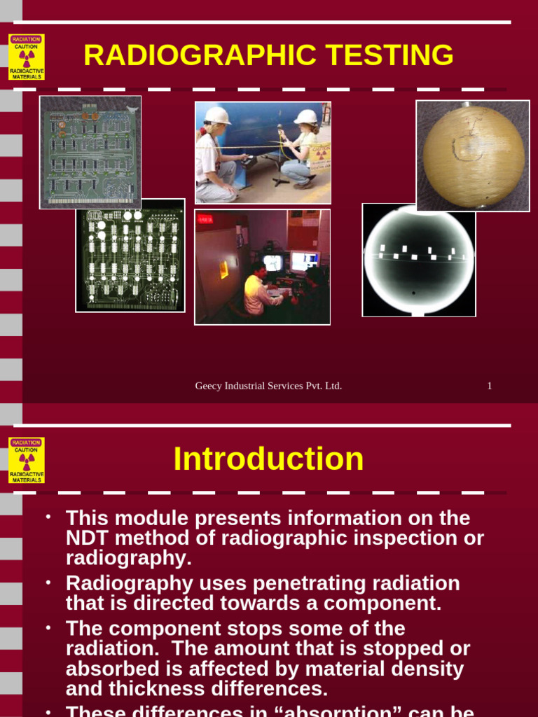 Introduction to Radiography | PDF | Radiography | Radiation