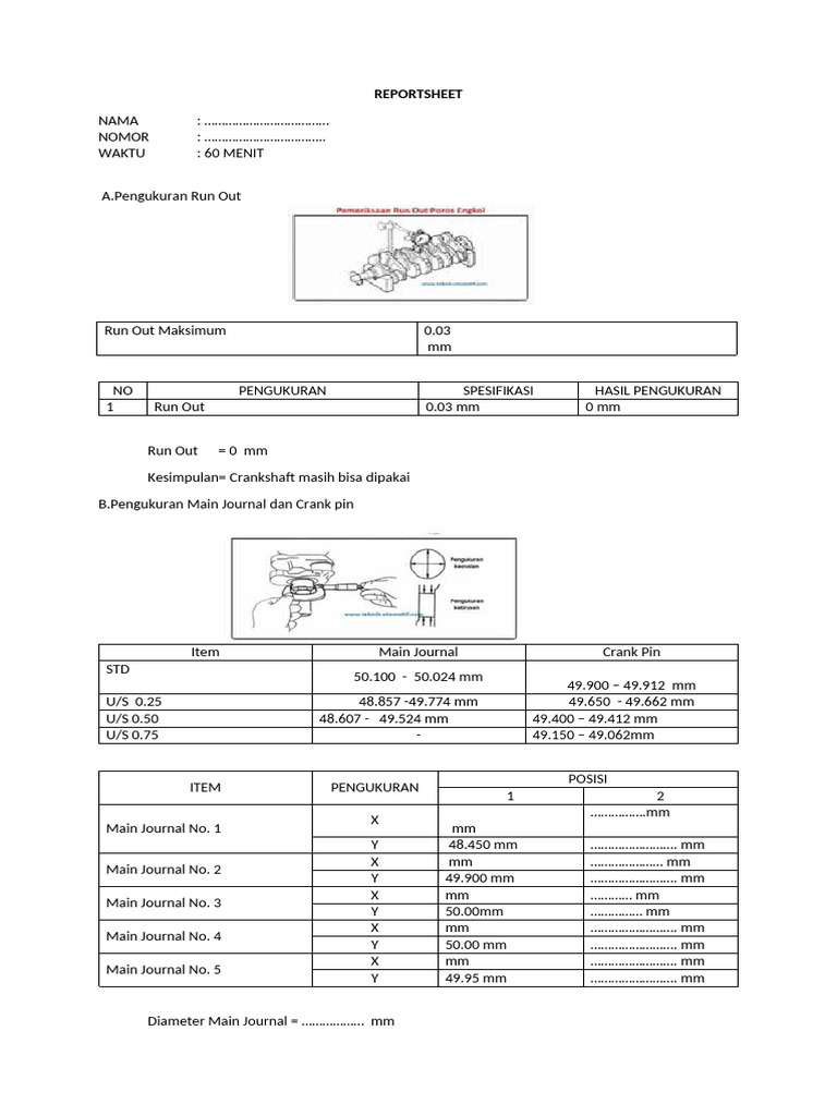 Reportsheet Measuring - Copy | PDF