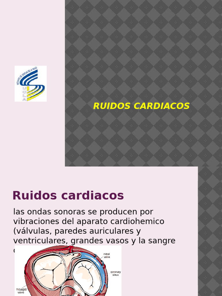 Ruidos Cardíacos | PDF | Corazón | Sistema circulatorio