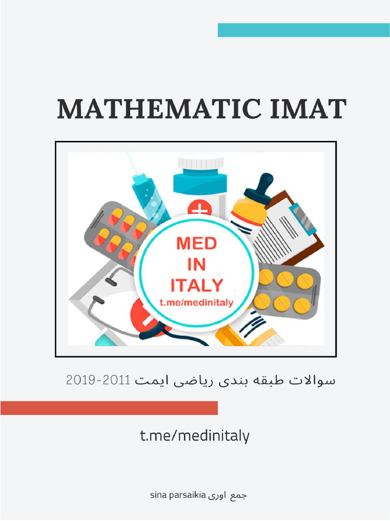 Math Topic Questions(@IMAT_hub) | PDF | Arithmetic | Mathematical Concepts