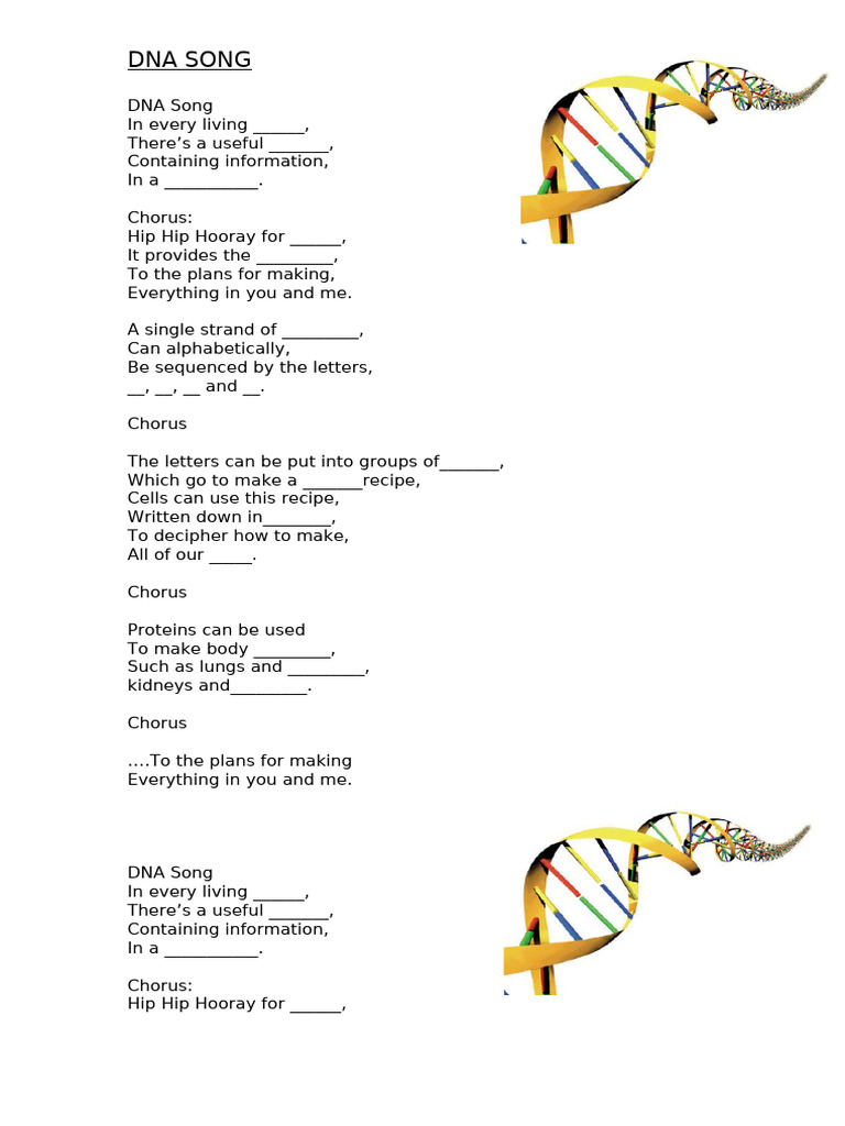 Dna Song Lyrics | PDF