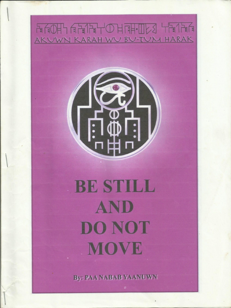 Be Still and Do Not Move | PDF