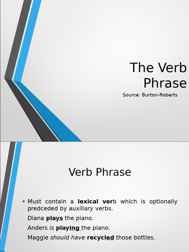 Understanding Verb Phrases and Types | PDF | Verb | Lexical Semantics