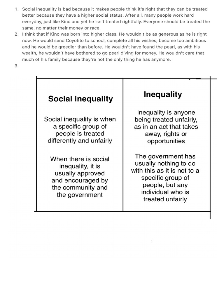 Social Inequality and Class Impact | PDF