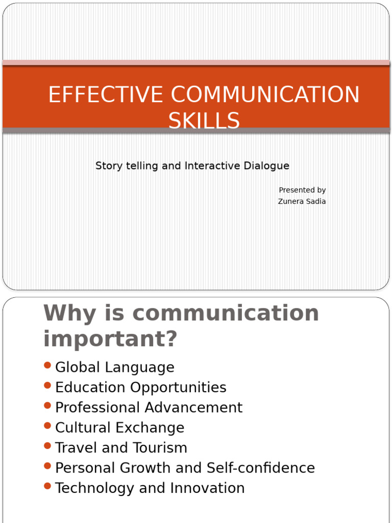 Effective Communication Skills | PDF