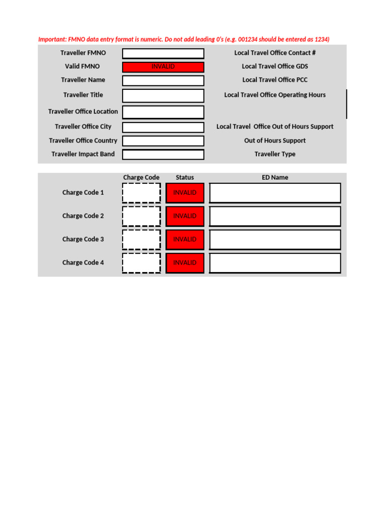 FMNO Data Entry Guidelines | PDF