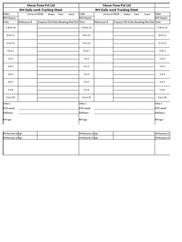 RM - DSE Daily 8 Hours Report | PDF