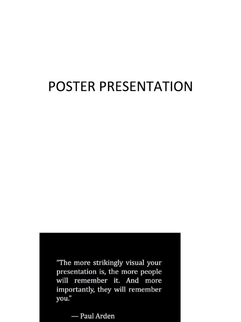 Poster Presentation Pdf