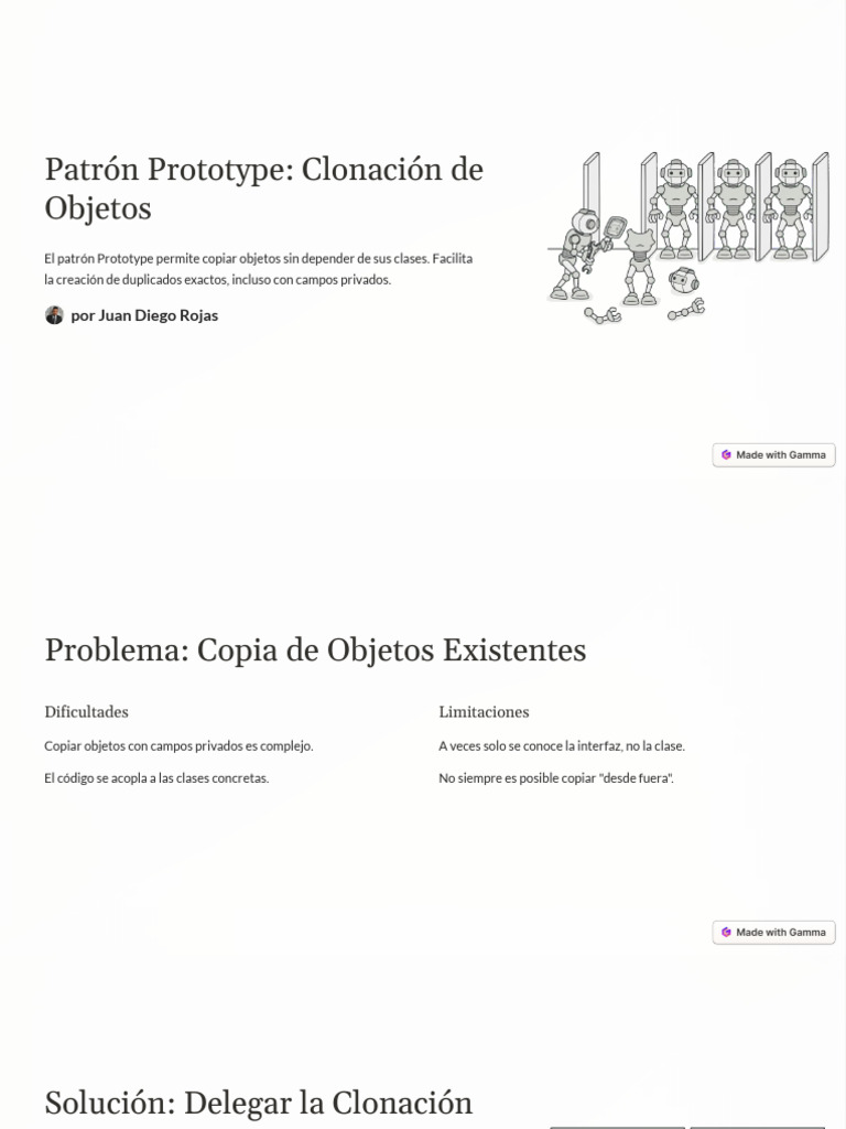 Patron Prototype Clonacion de Objetos | PDF