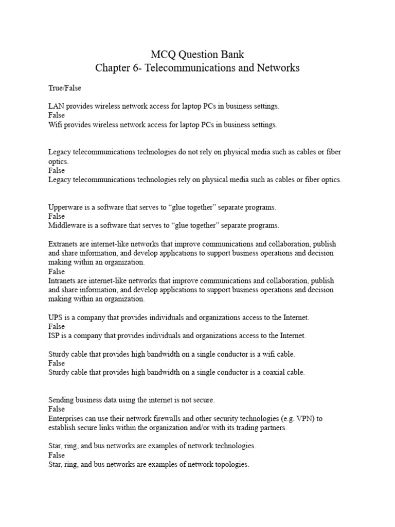 c6 - Telecommunications and Networks | PDF | Computer Network | Telecommunications