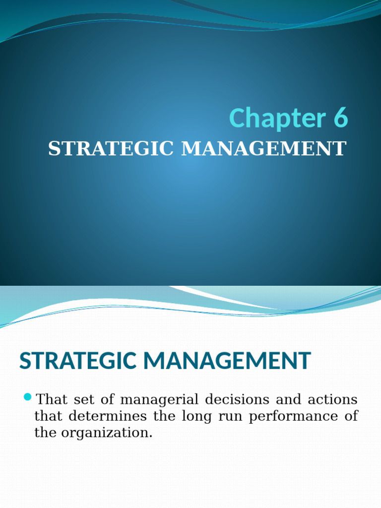 Chapter 8-Strategic Management | PDF | Strategic Management | Financial ...