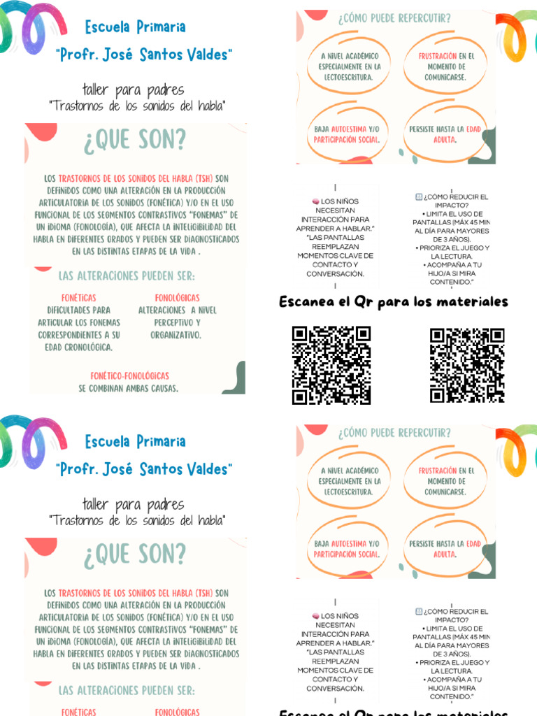 Folleto Díptico Programa Actividades Evento Creatividad Infantil 3D Multicolor | PDF