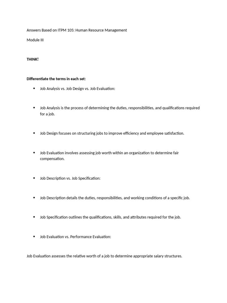 Answers Based On ITPM 105 MODULE 3 SIR VIC STUDENT RICHARD MANANSALA | PDF