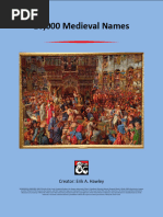 Valyrian Names-WPS Office | PDF | High Fantasy | Fantasy Worlds