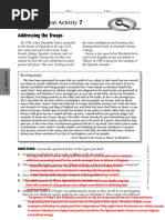 Queen Elizabeth I's Speech To The Troops at Tilbury, 1588 | PDF ...