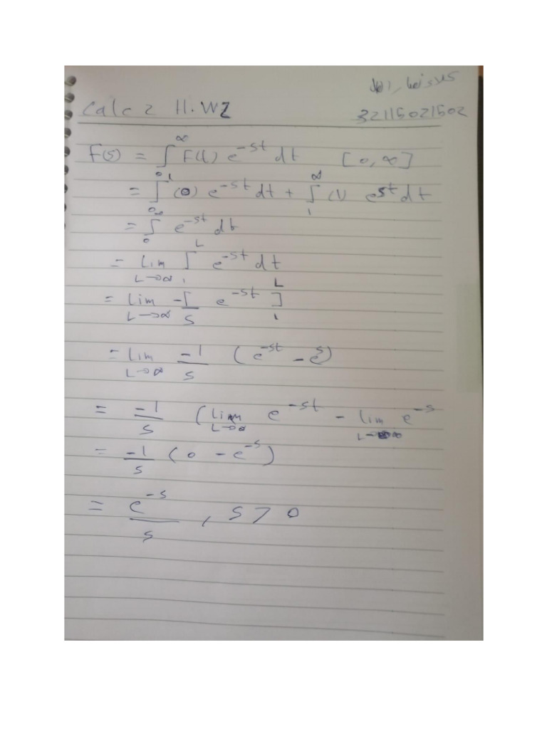 CALC 2 H.W 2 | PDF