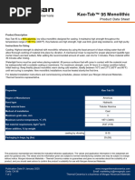 Kaowool S and Kaowool SZR Blankets Product Data Sheet | PDF | Thermal ...