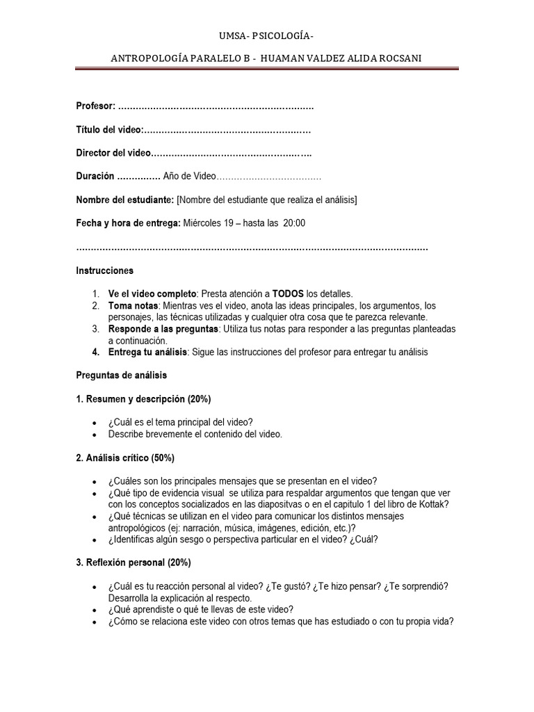 videoanalisis 1 Baraka | PDF