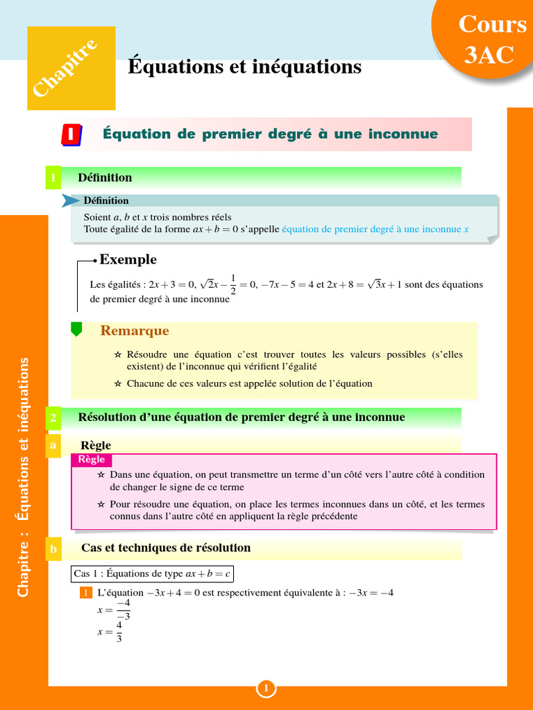 Cours 3 AC S2 | PDF | Équations | Norme (Mathématiques)