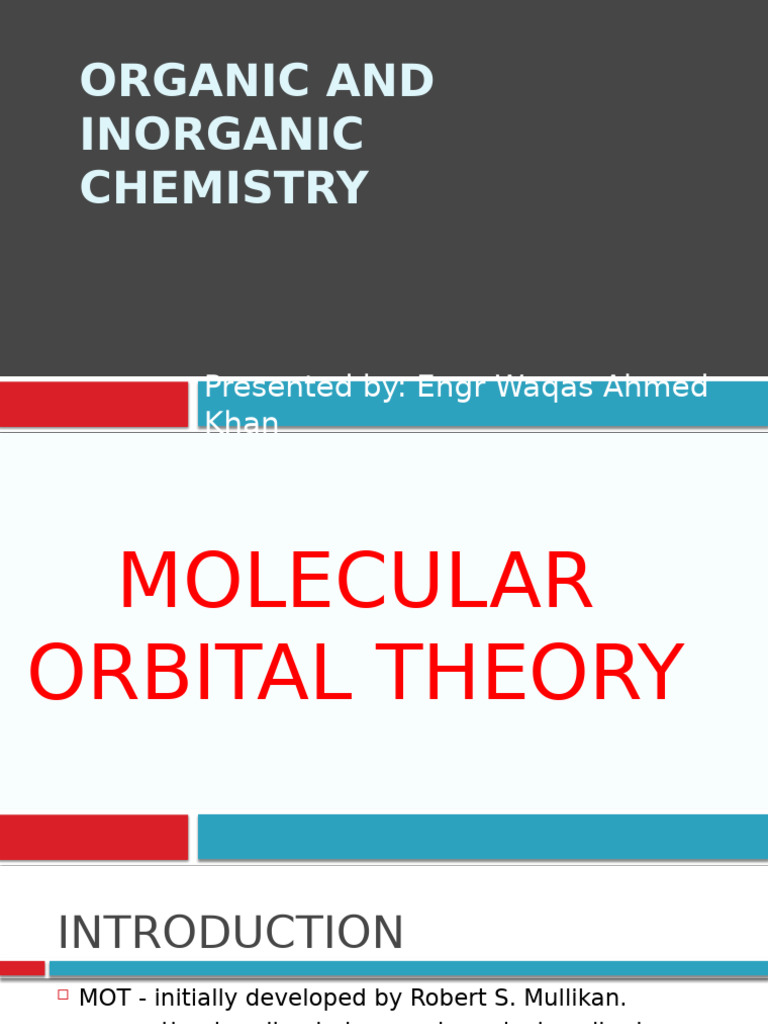 Lecture 3 MOT (CHEMISTRY) | PDF | Molecular Orbital | Chemical Bond