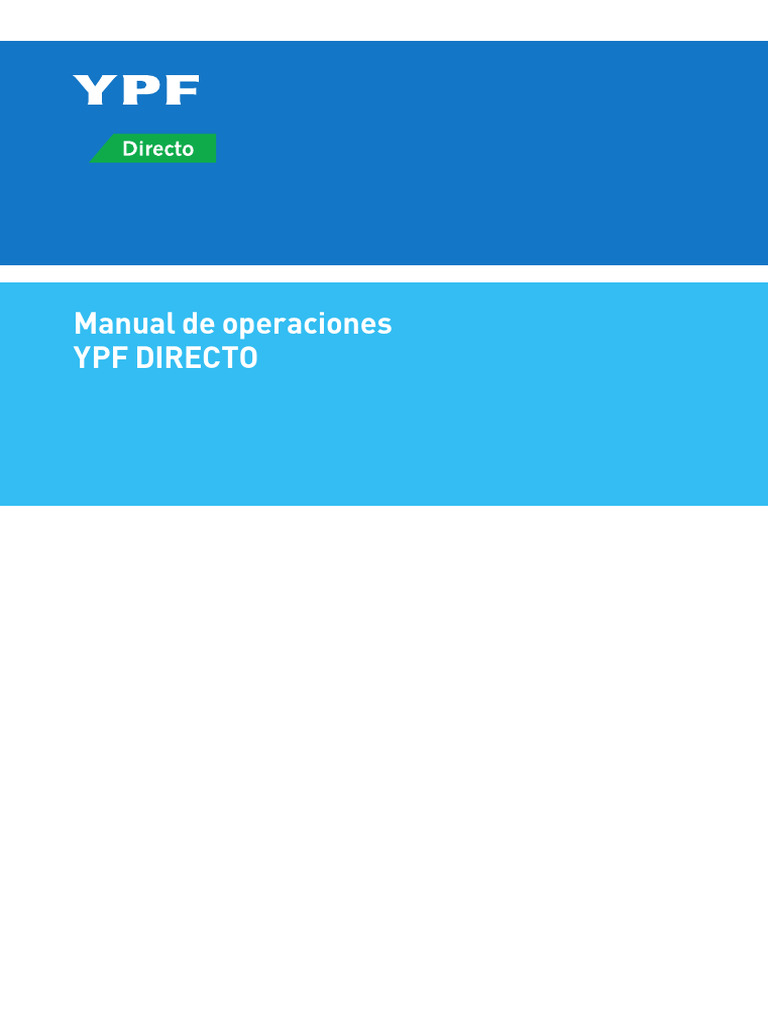 Ypf Directo Manual Operativo v3 | PDF | Gestión de recursos humanos