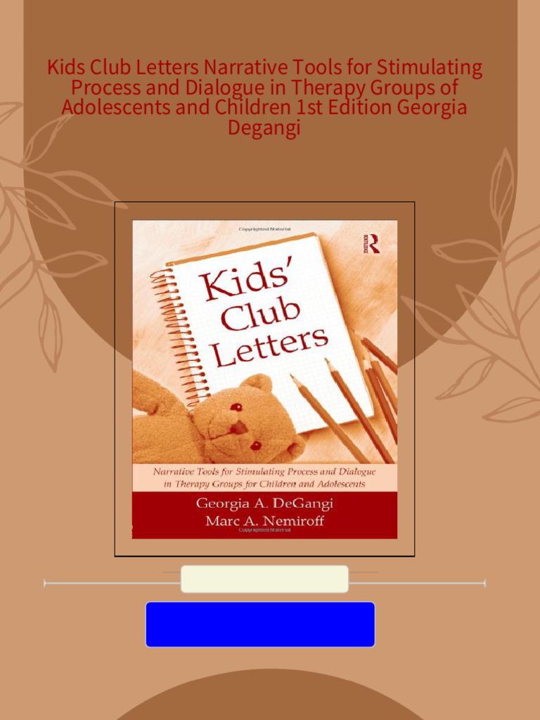 Kids Club Letters Narrative Tools For Stimulating Process and Dialogue ...