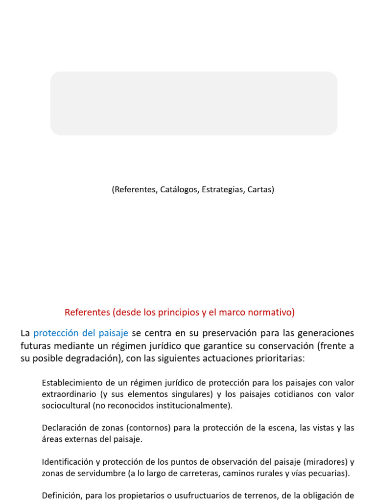 TP Tema 3.2.2 Protección y Ordenación Instrumentos y Acciones | PDF | Paisaje | Urbanismo