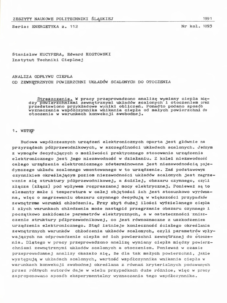 BCPS 52135 1991 Analiza-Odplywu-Ciep | PDF