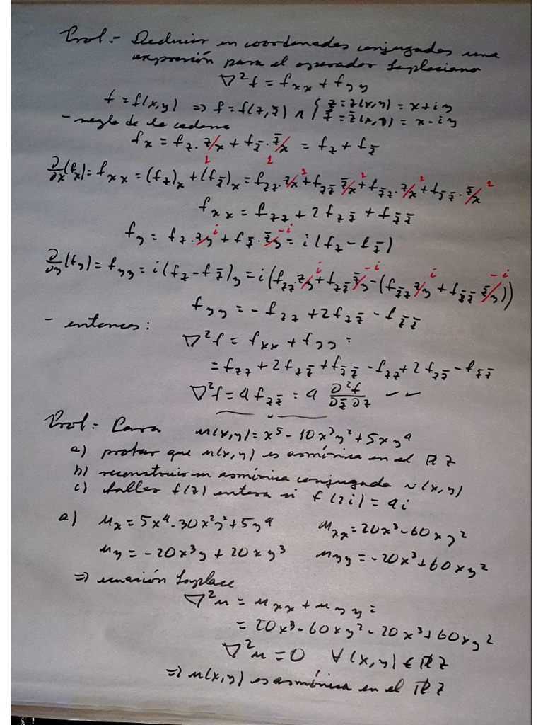 mat 218 B clase 6 Funciones armónicas | PDF