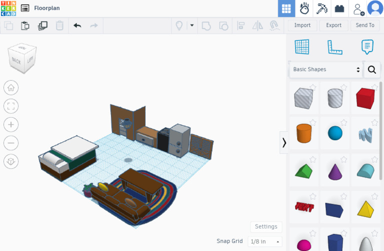 3D Design Floorplan Tinkercad | PDF