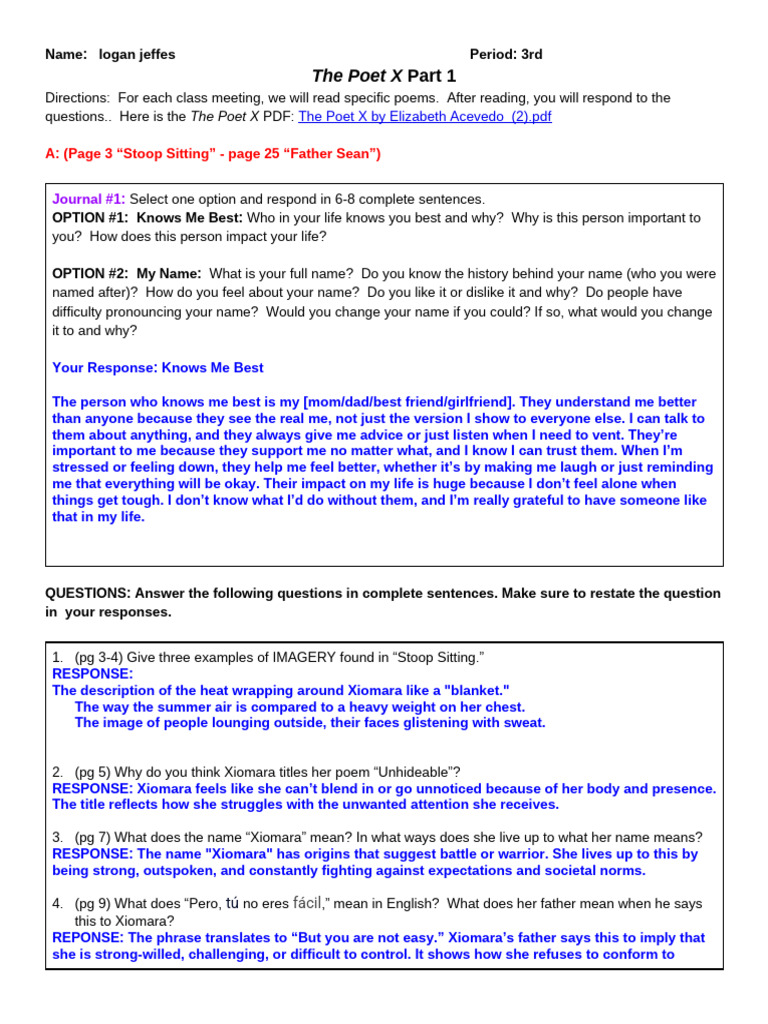 Analyzing Themes in The Poet X | PDF | Faith | Love