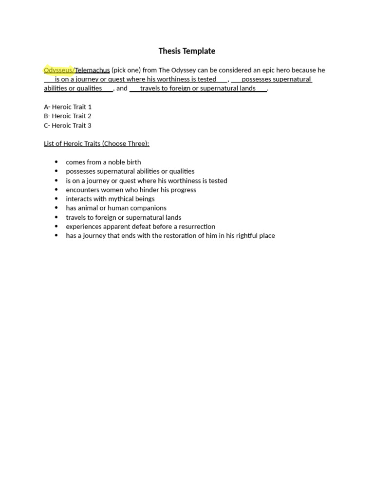 Thesis Template | PDF