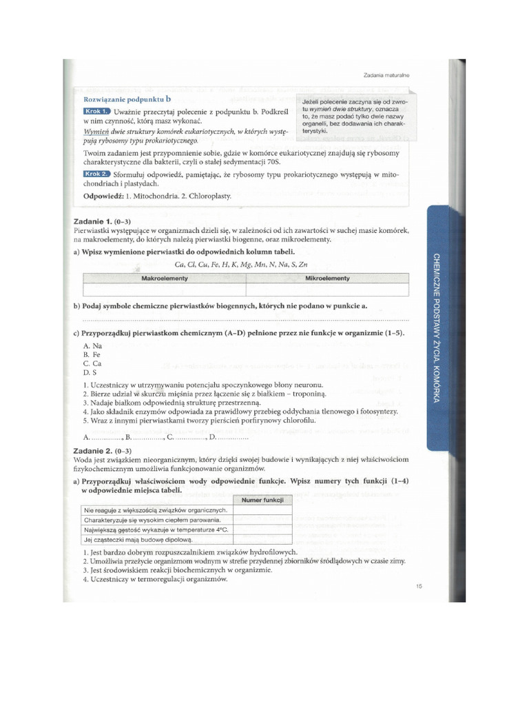 biochemia karty pracy | PDF
