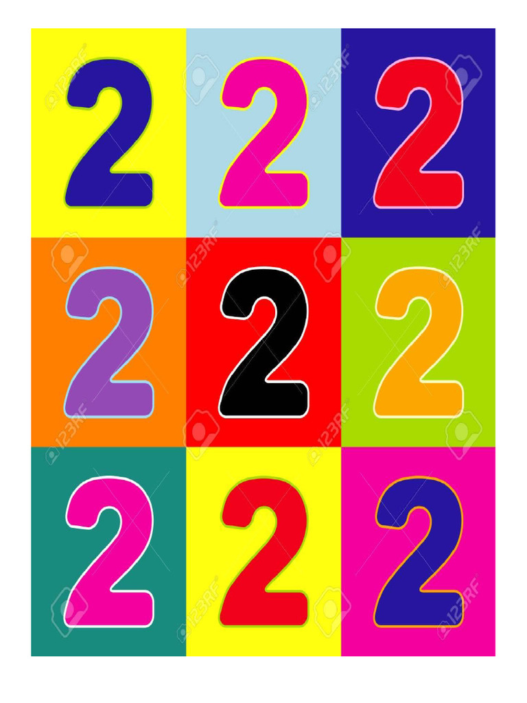 Numero 2 para Imprimir | PDF