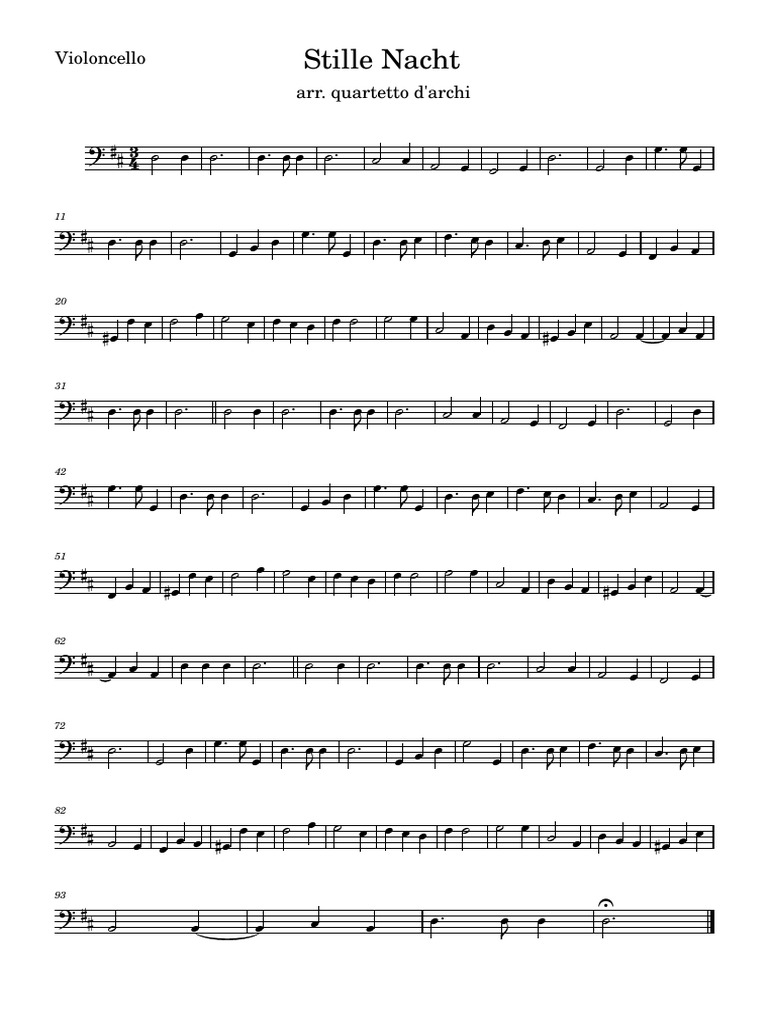 Cello Stille Nacht | PDF