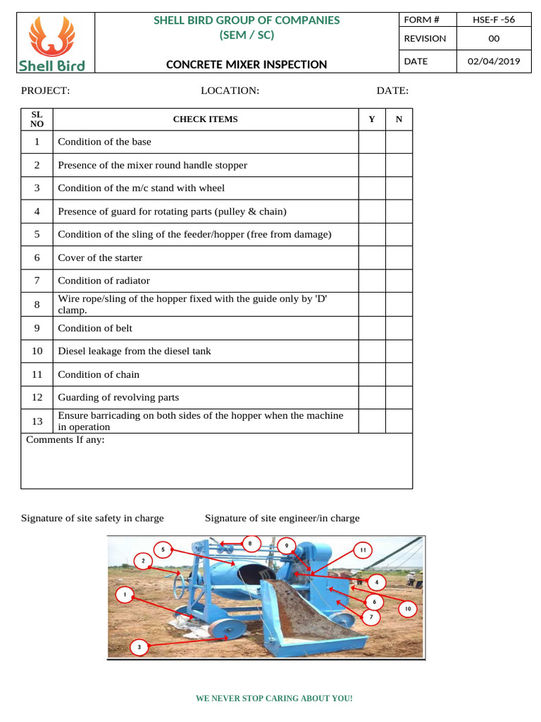 Concrete Mixer. | PDF