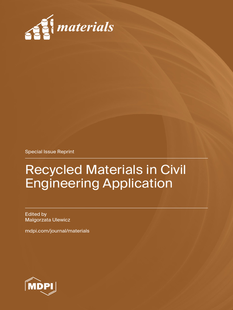 Recycled Materials in Civil Engineering Application (Malgorzata Ulewicz) | PDF | Concrete | Cement