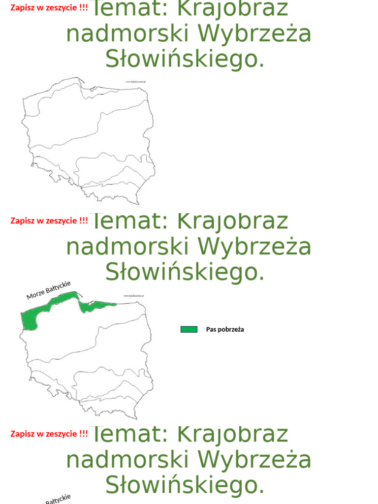 Krajobraz Nadmorski Wybrzeża Słowińskiegonowe | PDF
