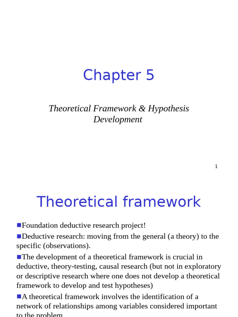 Theoritical Framewrok and Hypothesis Developemnt | PDF | Hypothesis | Theory