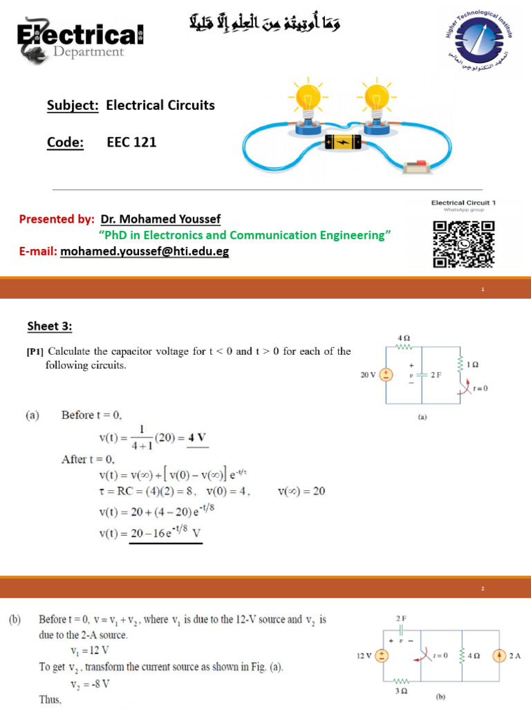 RL Circuit Step Response Guide | PDF