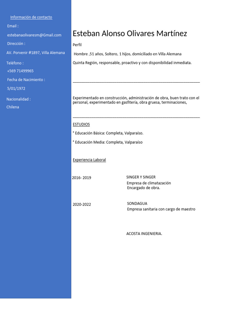 CV Esteban Alonso | PDF