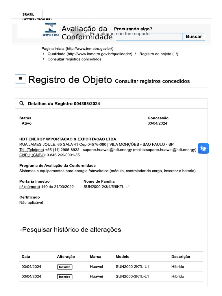 INMETRO INVERSOR | PDF