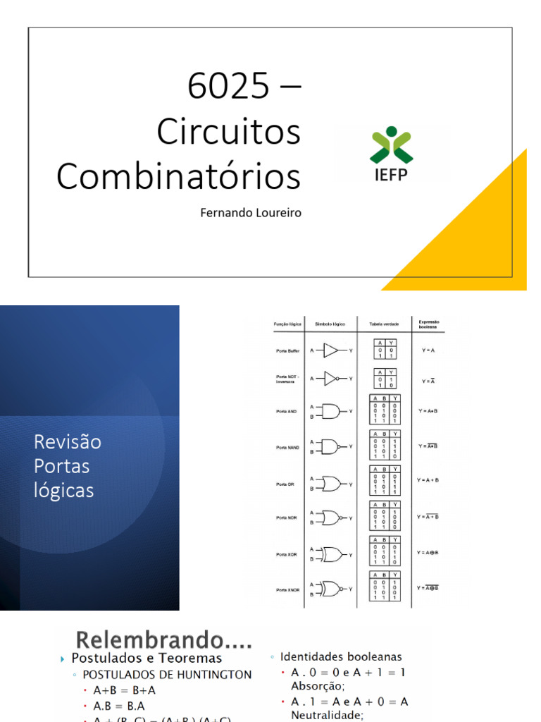 6025_circuitos_combinatorios | PDF | Matemática | Matemática aplicada