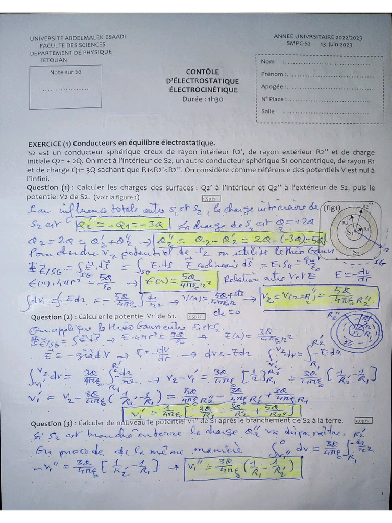 Corr CC Électrostat SMPC-S2 22-23 (1) | PDF