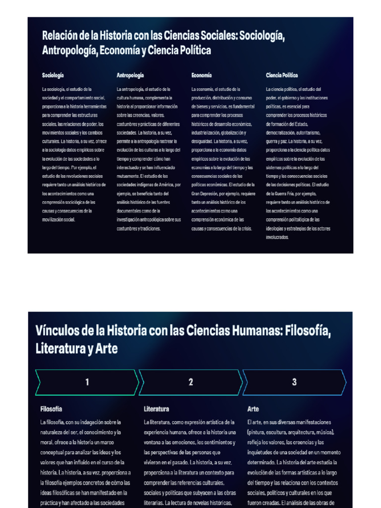 La Historia y Su Relacion Con Otras Ciencias | PDF