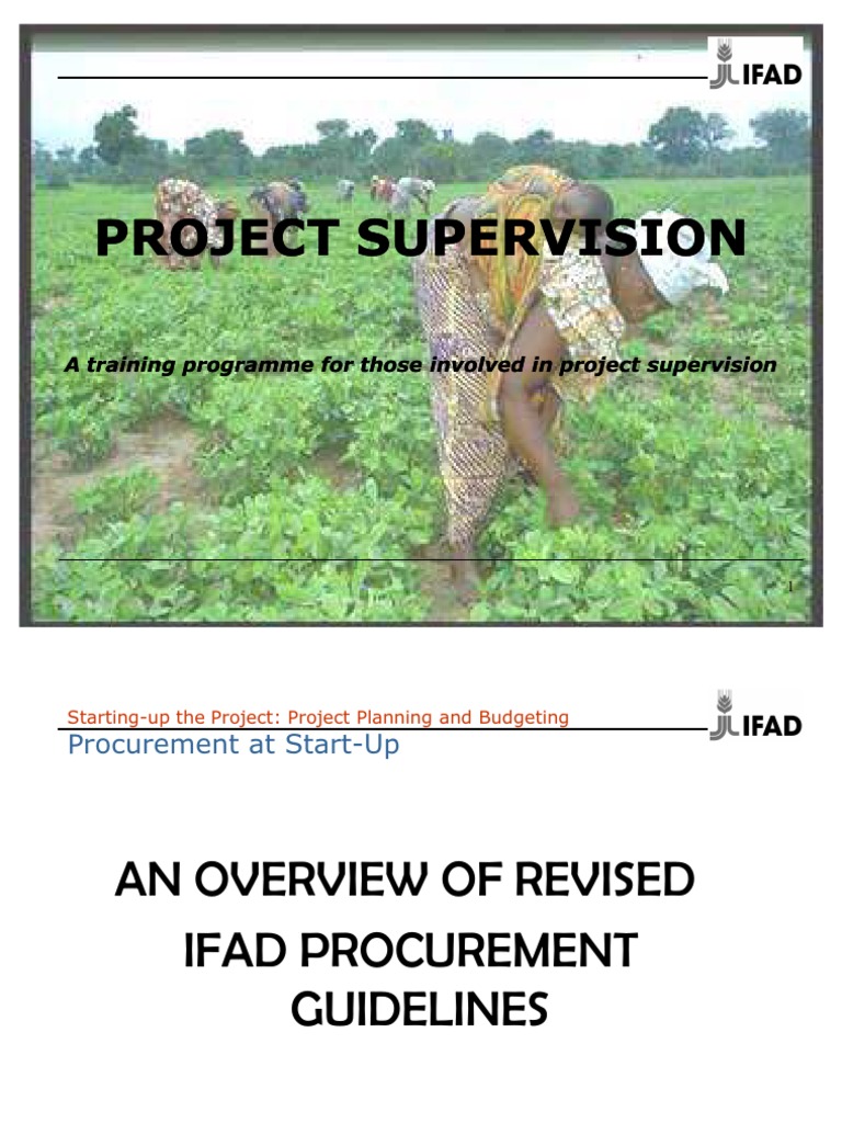 IFAD Supervision Training 2012 Final - Procurement | PDF | Request For ...