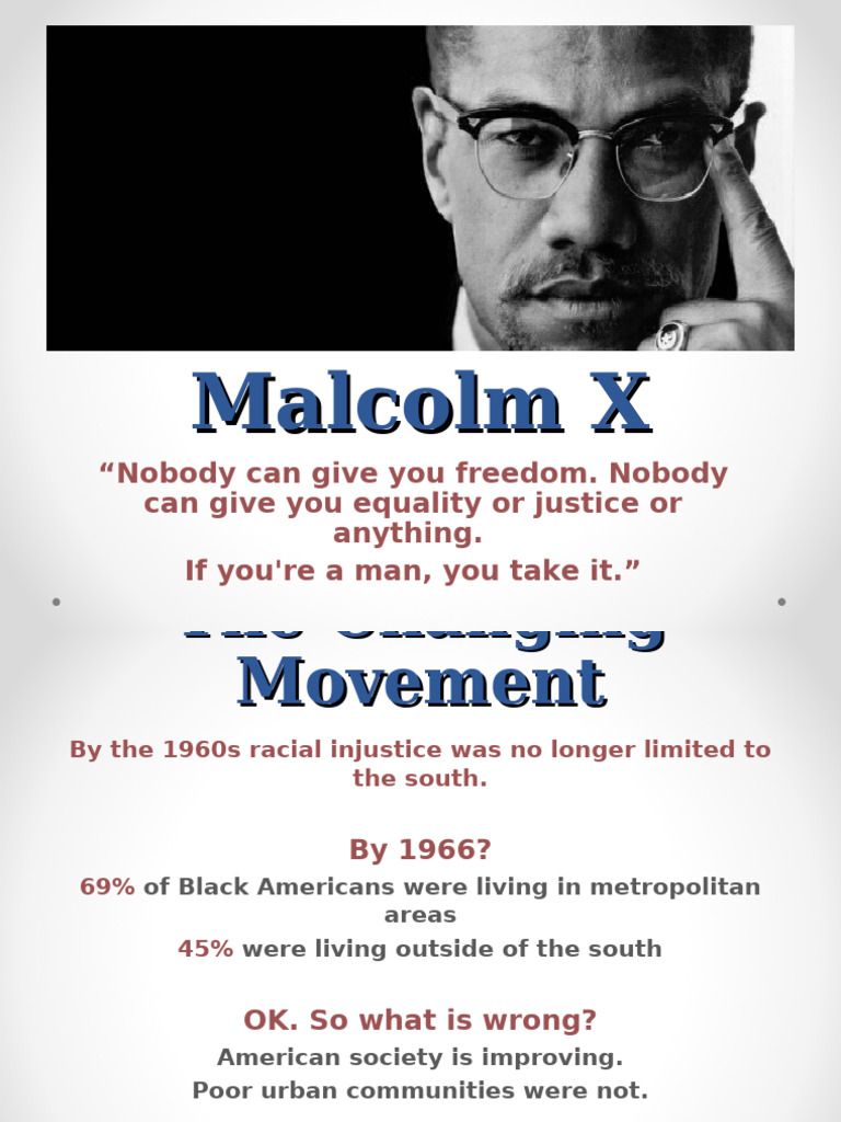 Malcolm X PPT | PDF | Black Power | Racial Segregation In The United States Malcolm X PPT | PDF | Black Power | Racial Segregation In The United States