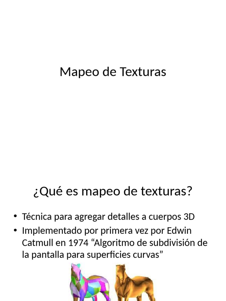 Mapeo de Texturas Diapos | PDF